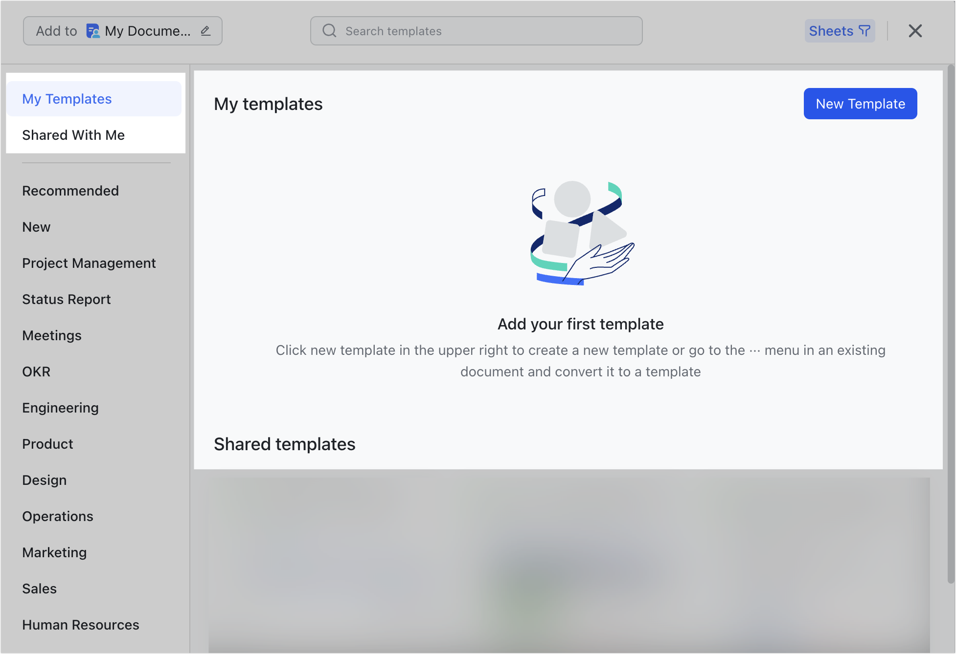Use custom templates
