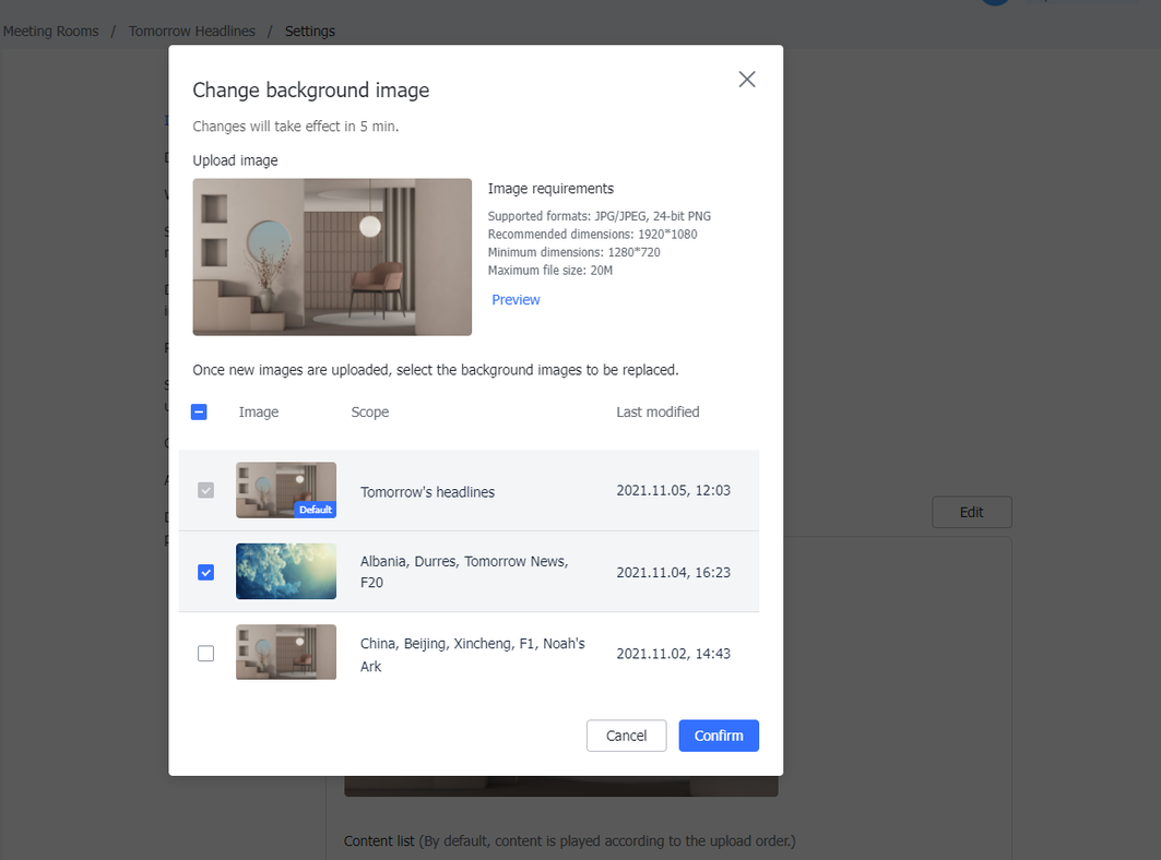 Admin | Configure Feishu Rooms Display