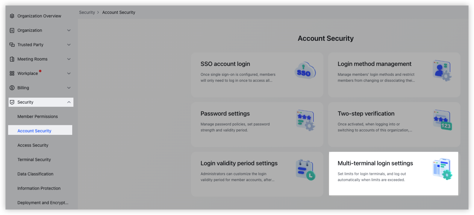Admin | Configure multi-device login